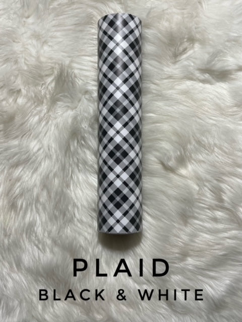 Plaid - Black & White – GlitterThis.ca